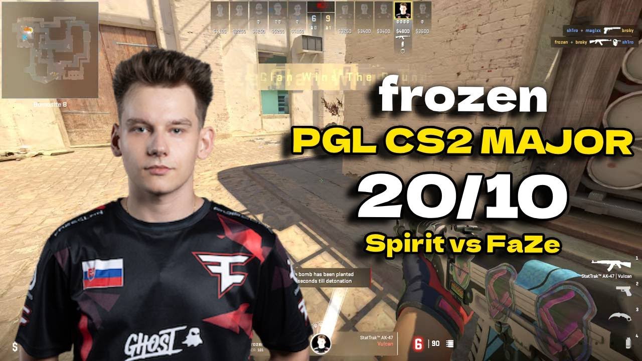 CS2 POV FaZe frozen (20/10) vs Spirit (Mirage) PGL CS2 Major Copenhagen 2024 Quarter-final - YouTube