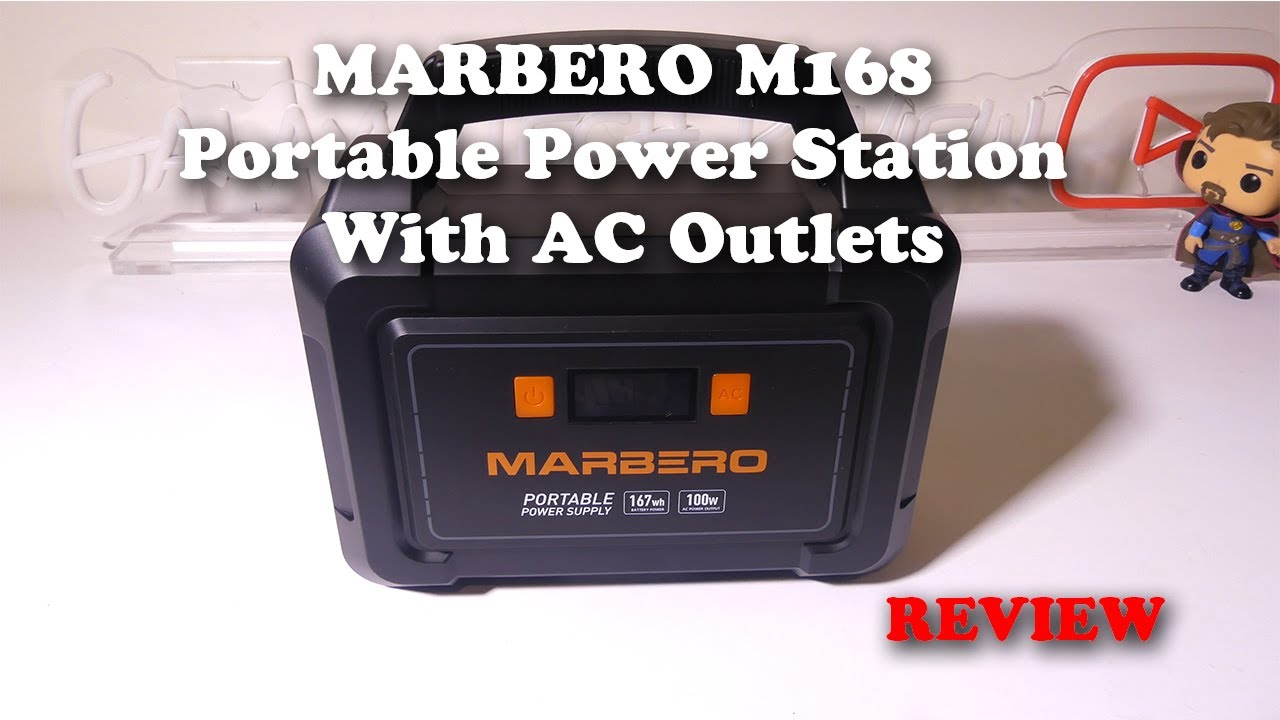 MARBERO M168 Portable Power Station With AC Outlets REVIEW - YouTube