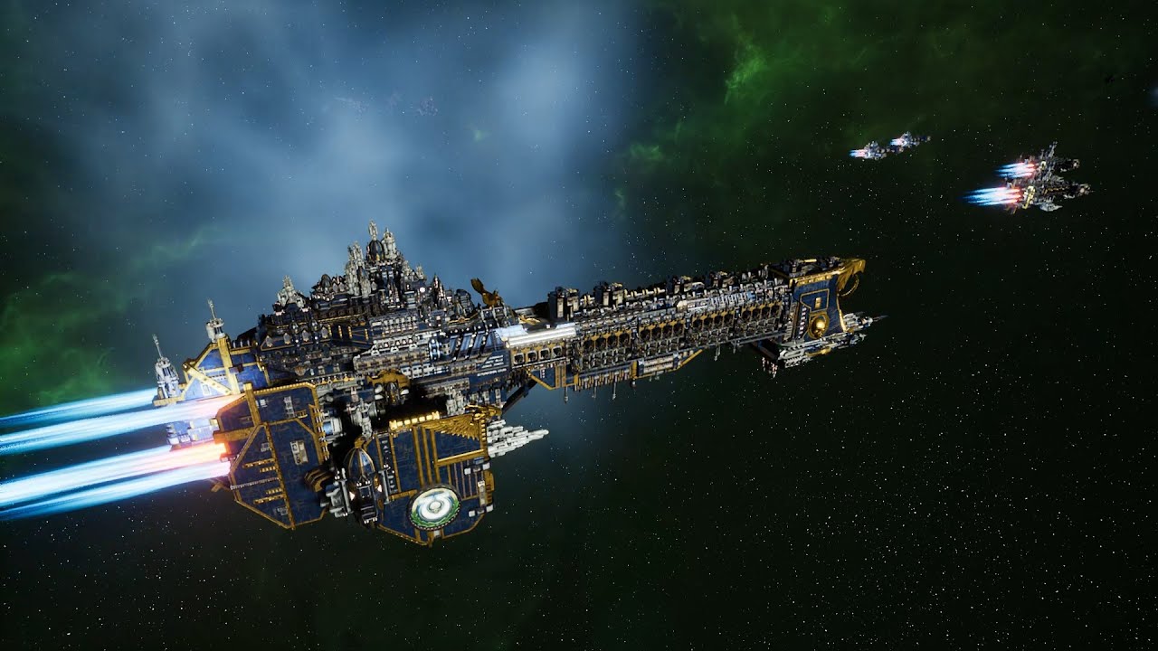 Ultramarines vs Necrons - Massive Battle - Battlefleet Gothic Armada 2 ...