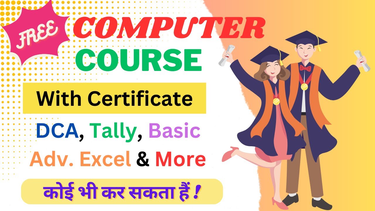 Free Computer Course With Free Certificate 2023| Tally Free Certificate ...