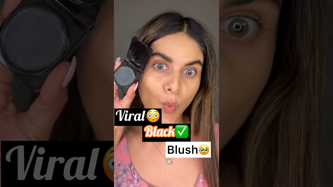 😳 Viral Black Blush ️😳 #viralblushmakeup #viralhacks #viral # ...