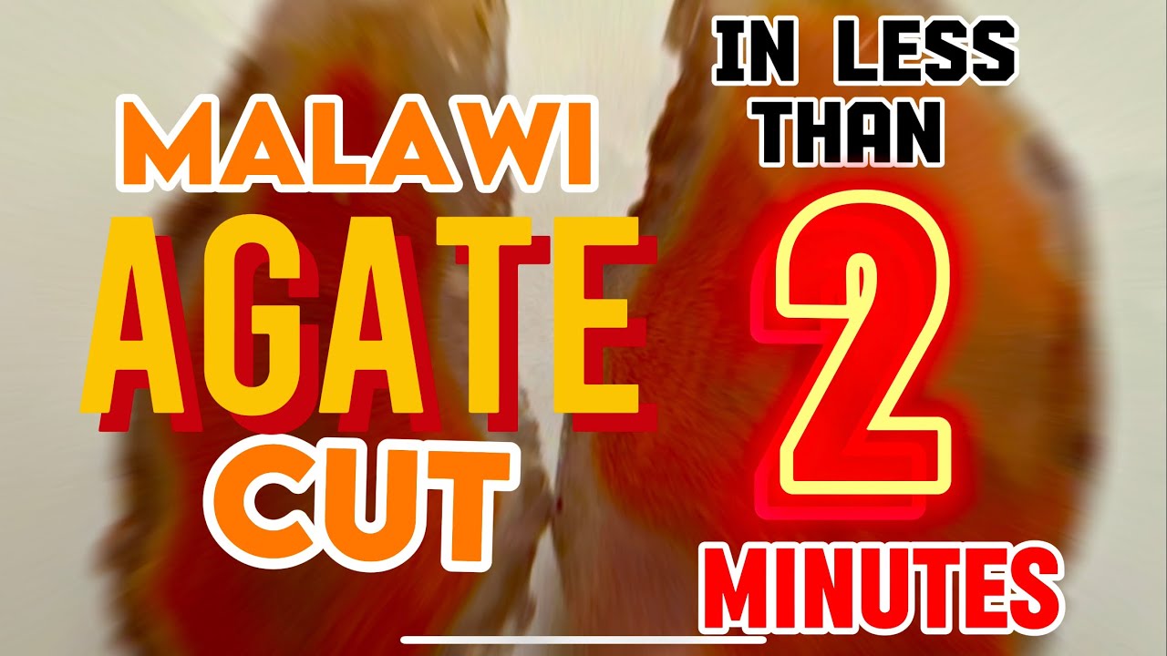 Stunning malawi agate cut in less than 2 minutes - YouTube