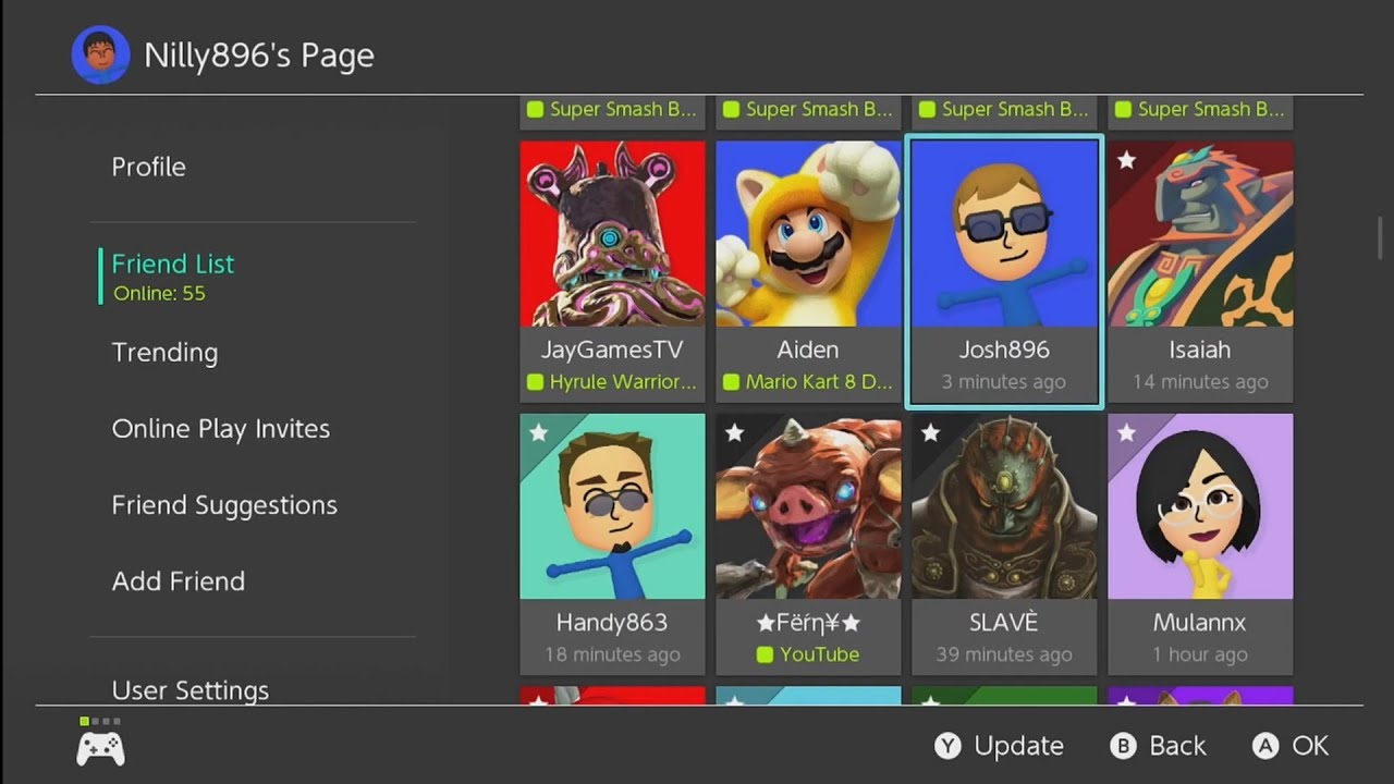 Nil's Friend List for the Nintendo Switch (2021) - YouTube