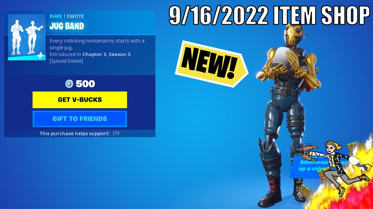 *NEW* Jug Band* 4 Player Synced Emote! | Fortnite Item Shop (16/9/2022 ...