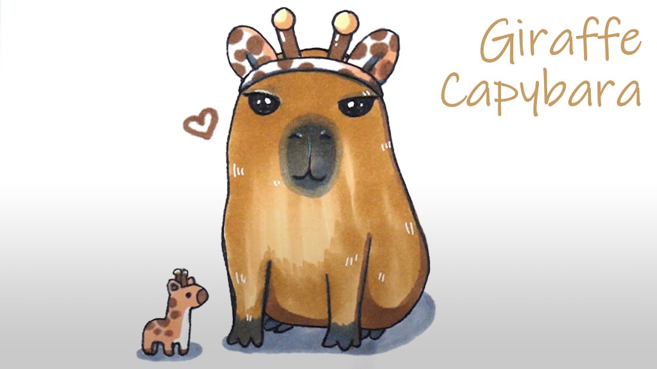 How to Draw Giraffe Capybara - YouTube