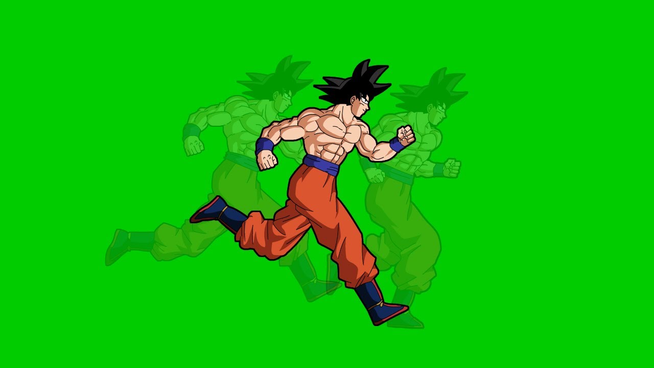 Goku Running Loop [Green Screen] - YouTube