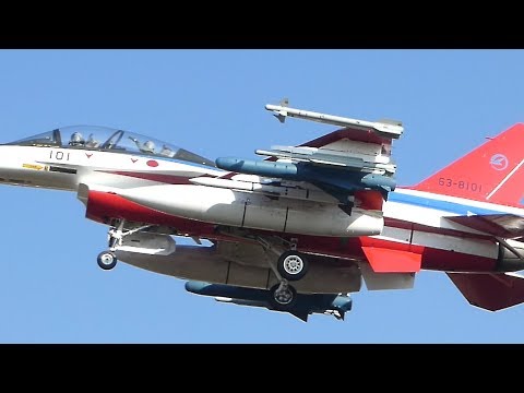 【待ってました‼】F-2#101ﾌﾙ装備【お手振りあり】 岐阜基地1st.180116 - YouTube
