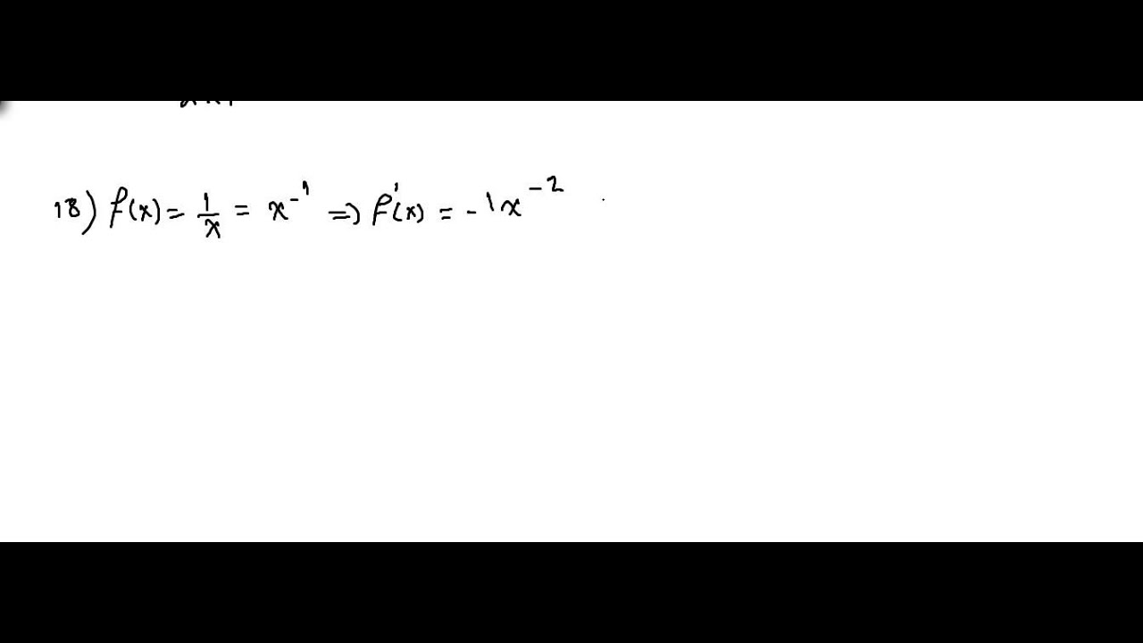 Najib 360 (AP - Calculus - Definition of Derivative Part 5) - YouTube