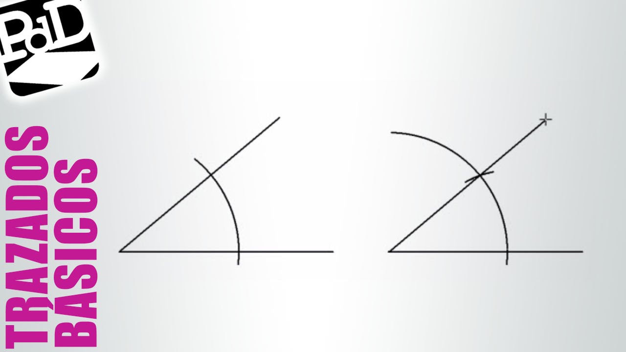 transportar un ángulo con el compás. - YouTube