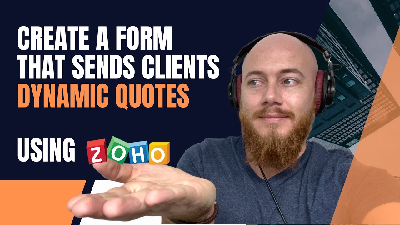 Create An Instant Quote Generator with Zoho Forms - YouTube