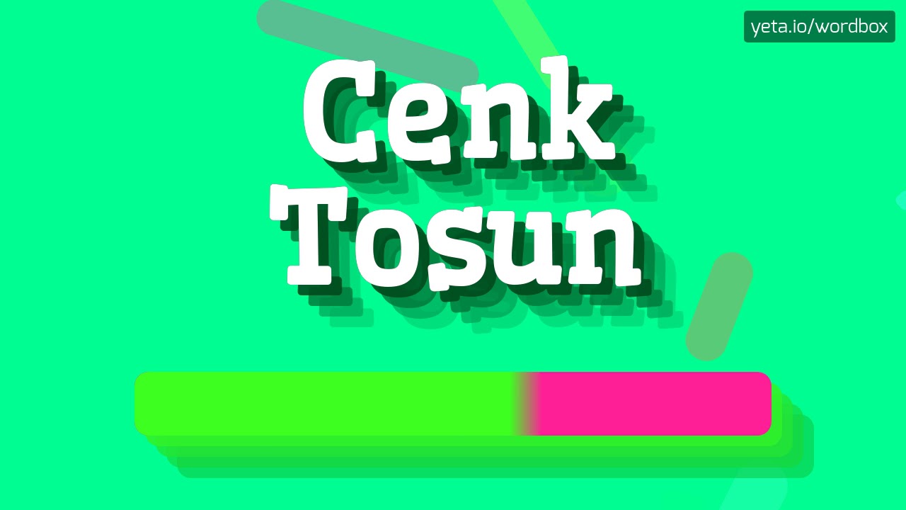 HOW PRONOUNCE CENK TOSUN! (BEST QUALITY VOICES) - YouTube