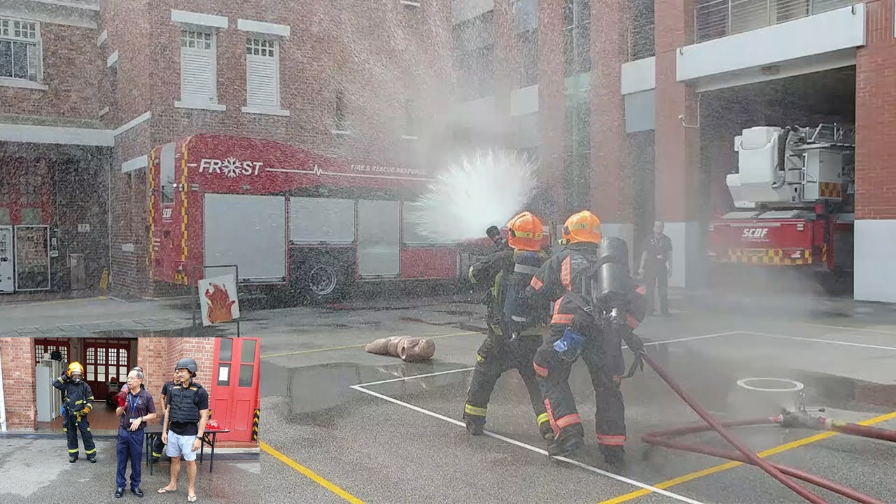 Let's see firefighters perform rescuing victim & other activities at ...