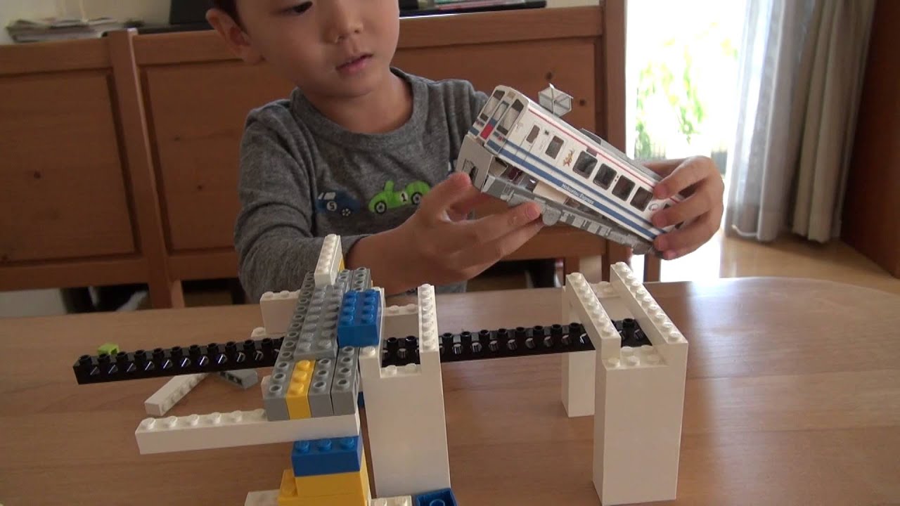 Overhead line made with LEGO - YouTube