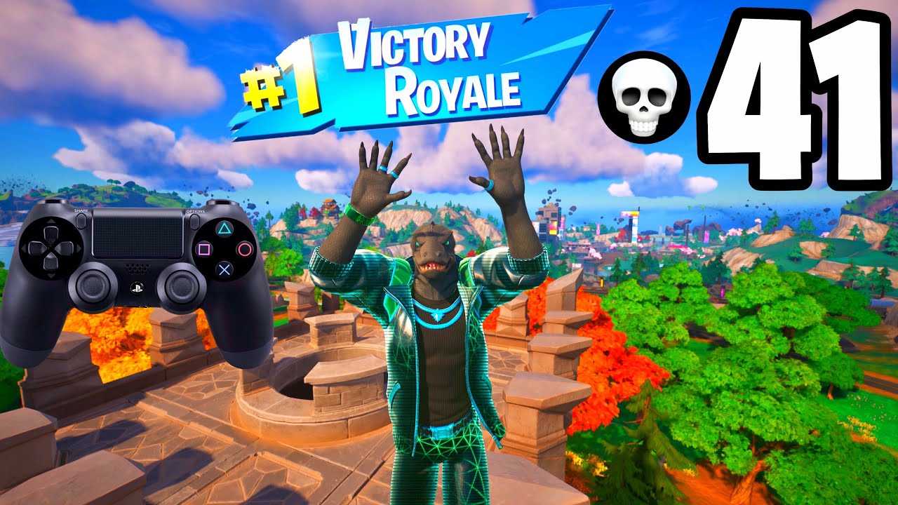 41 Kill Solo Squads Neon Citrus Thunder Skin Gameplay "Zero Build" Win ...