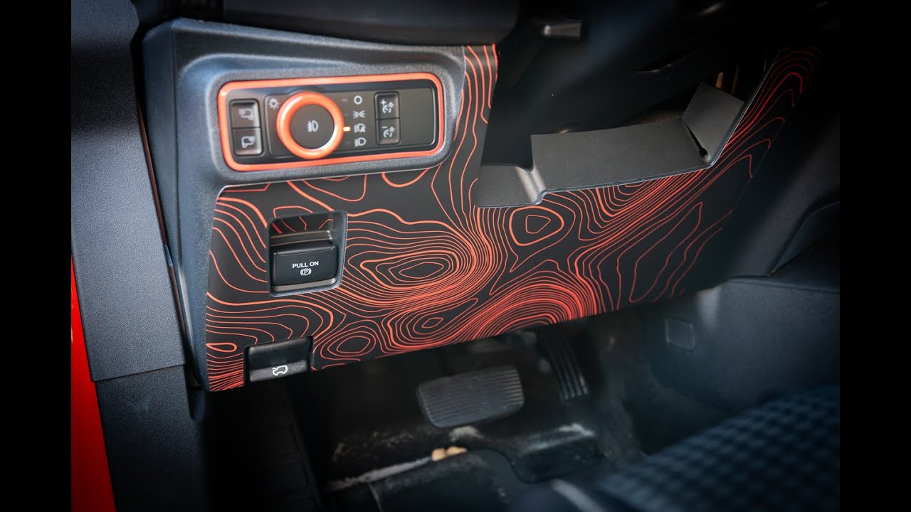 2021+ Bronco Topographic Map Understeering Panel Overlay - YouTube