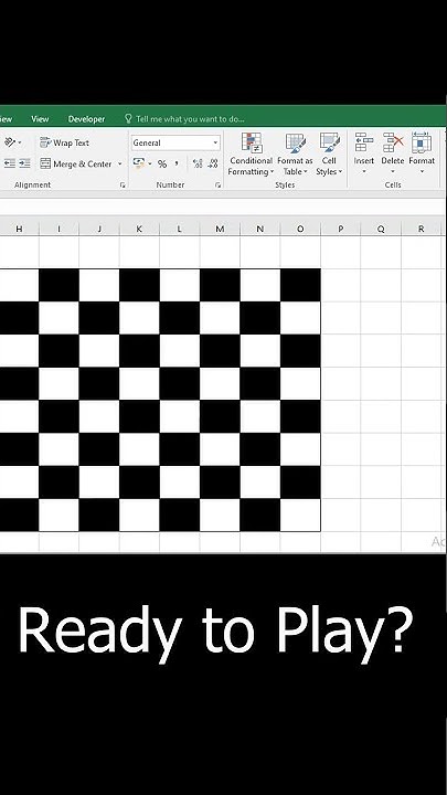 Make Chess Board in Excel (new trick) - YouTube