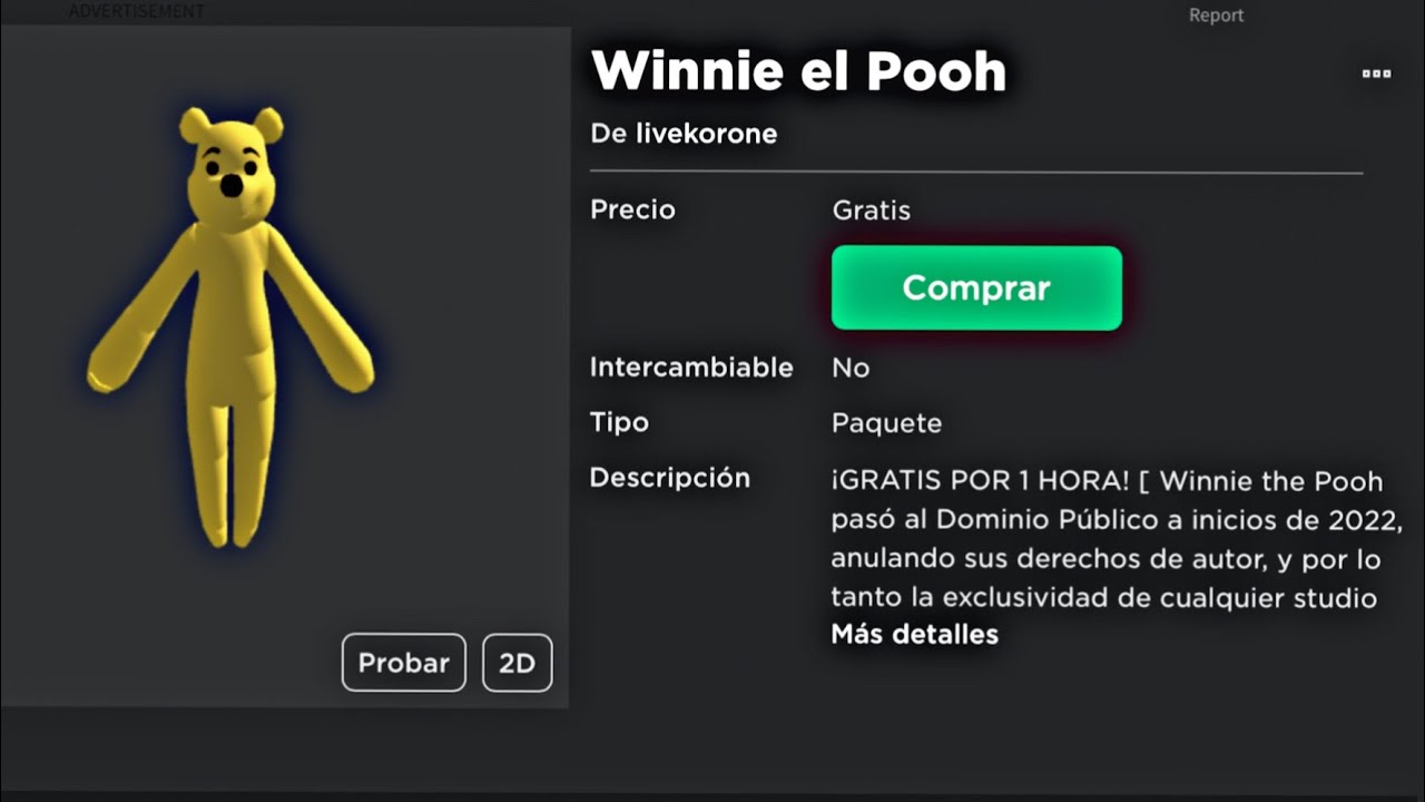 ¡RAPIDO DISPONIBLE POR 1 HORA! CONSIGUE ESTE TRAJE DE WINNIE POOH ...