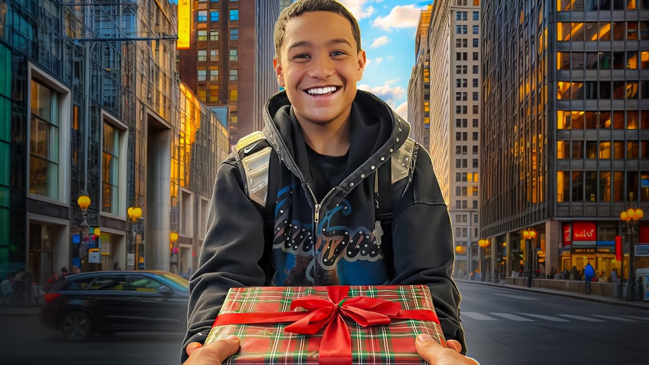 Handing out free gifts to strangers for Christmas heres how it went ...