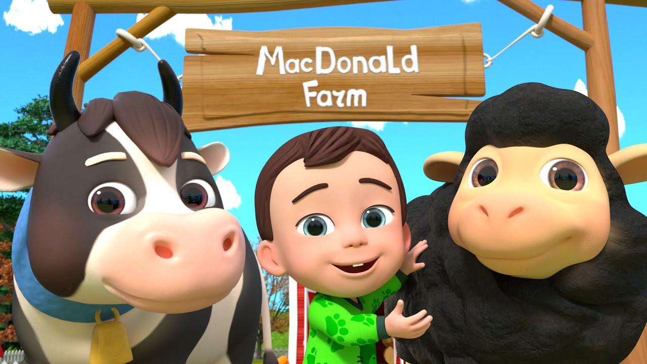 Old McDonald Had a Farm👨🏻‍🌾🐷🐮 | Farm Song +More Newborn Educational ...