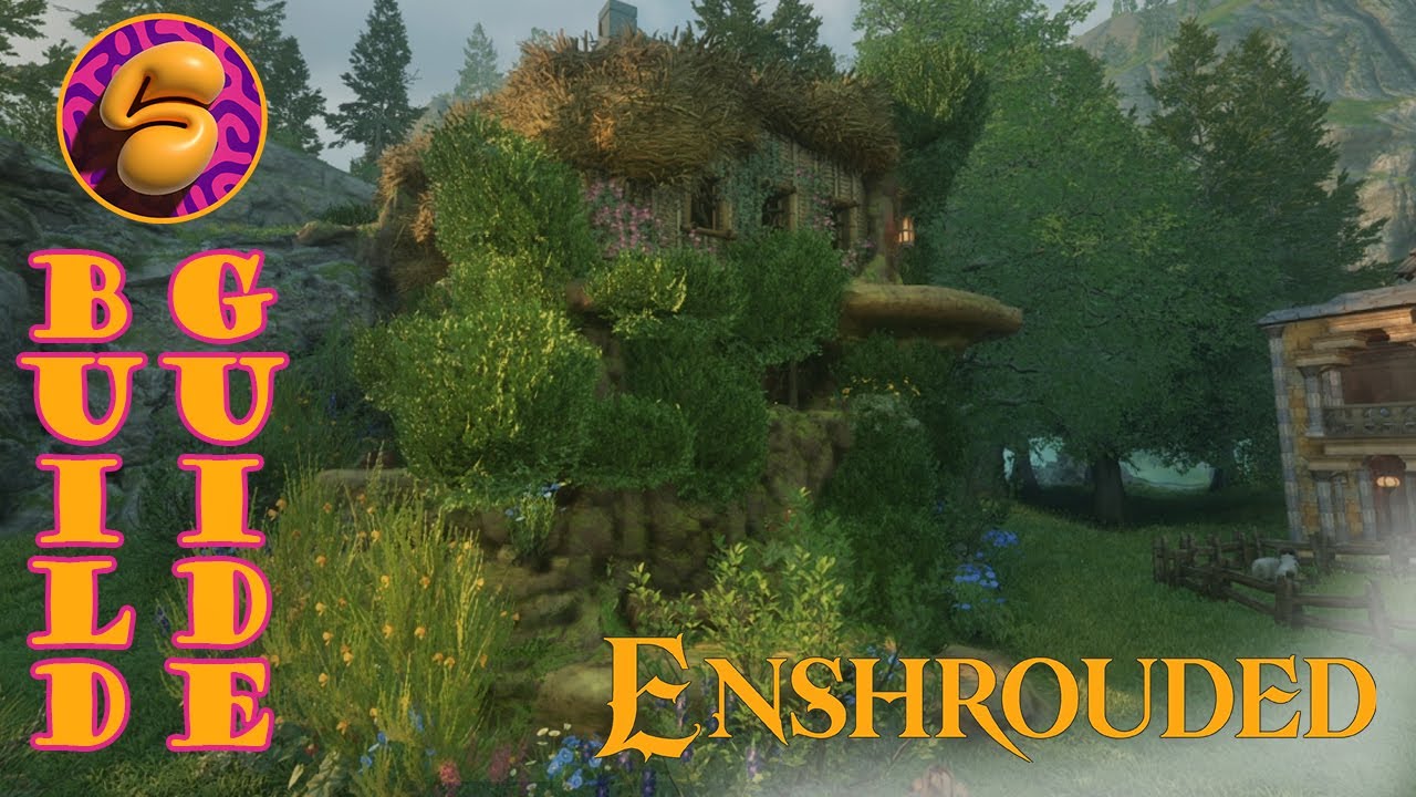 A house in a tree stump for the bard - Enshrouded Build guide - YouTube