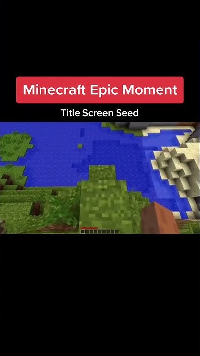 Minecraft Epic Moment - The 12 Years... Title screen seed #minecraft # ...
