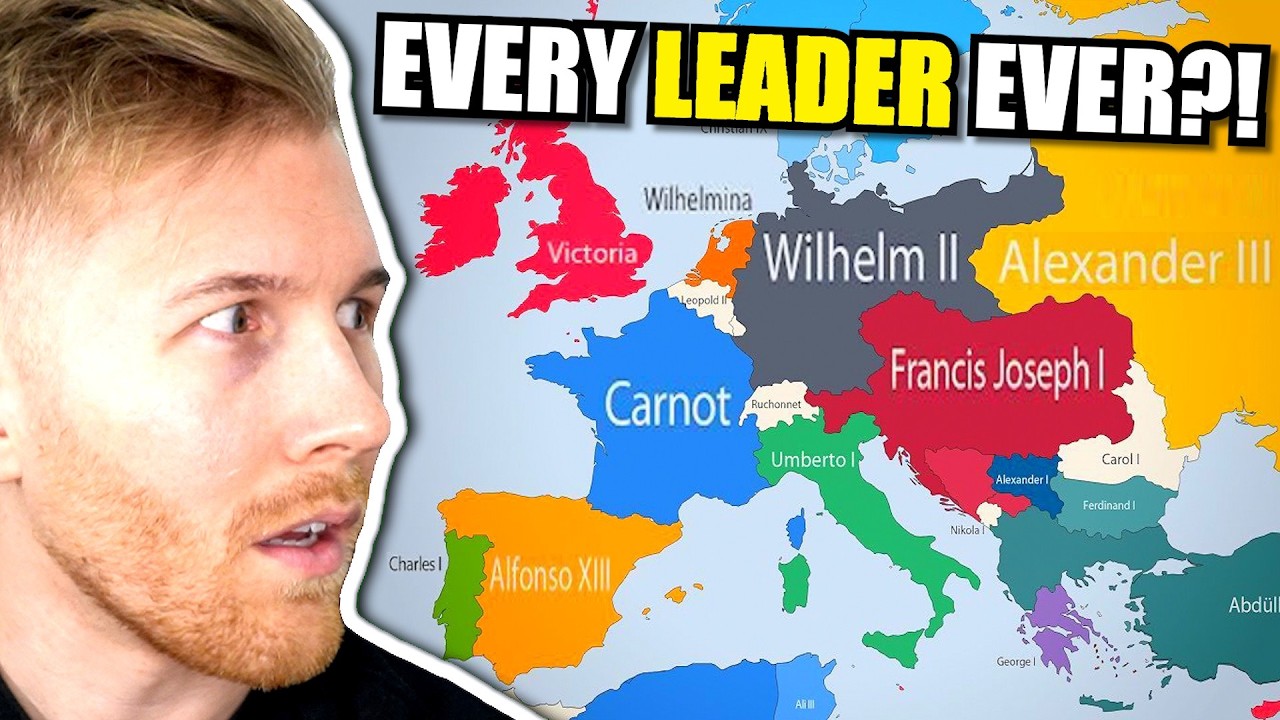 Rulers of Each Country EVER Year - A World History Breakdown - YouTube
