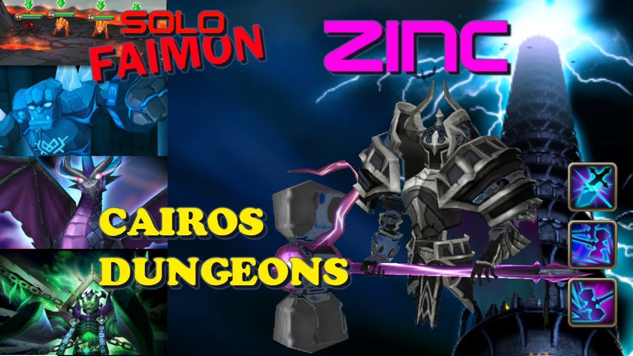 Summoners War - Zinc (dark living armor) damage and Cairos Dungeons ...