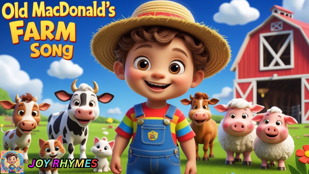 Old MacDonald Had A Farm Song! 👩‍🌾🐑🐄🐷 Joy Rhymes Nursery Rhymes & Kids ...