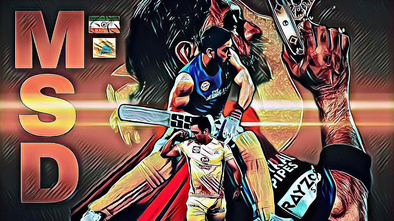 MSD montage | CSK | team india | blazer d call | songs - YouTube