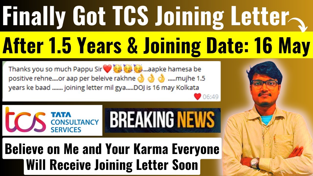 🔥How I Helped 5000+ Candidates For Receiving TCS Joining Letter Mail ...