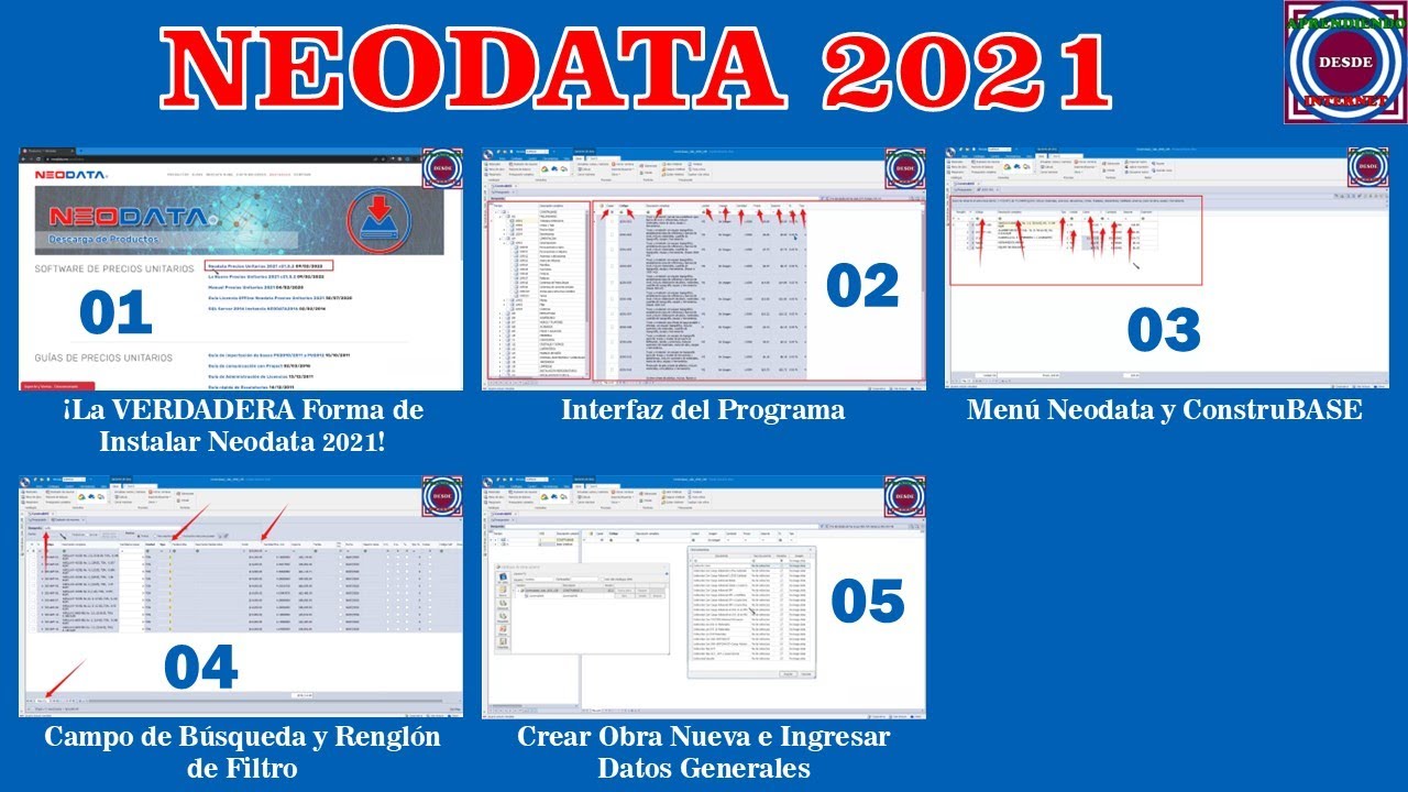 Curso de Neodata 2021 - 2024. Videos 01 al 05 - YouTube