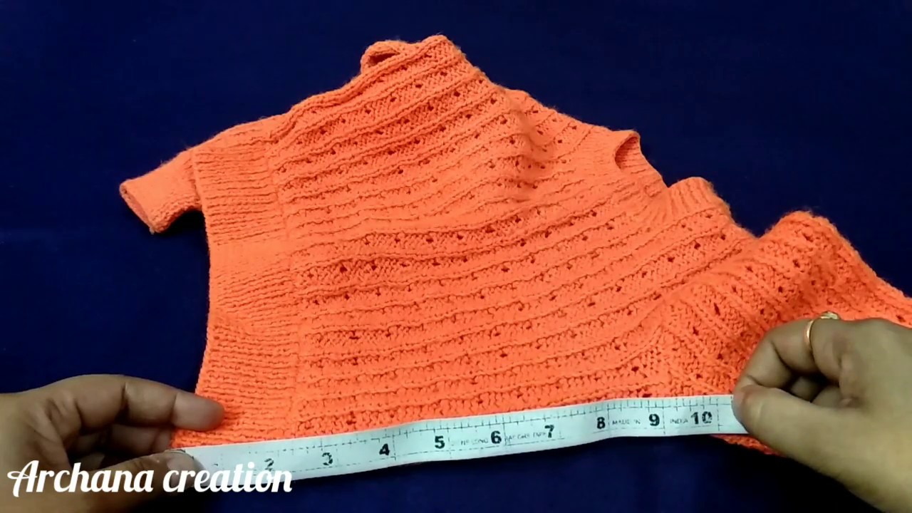Measurement to (12to15 month baby) sweater#43 - YouTube