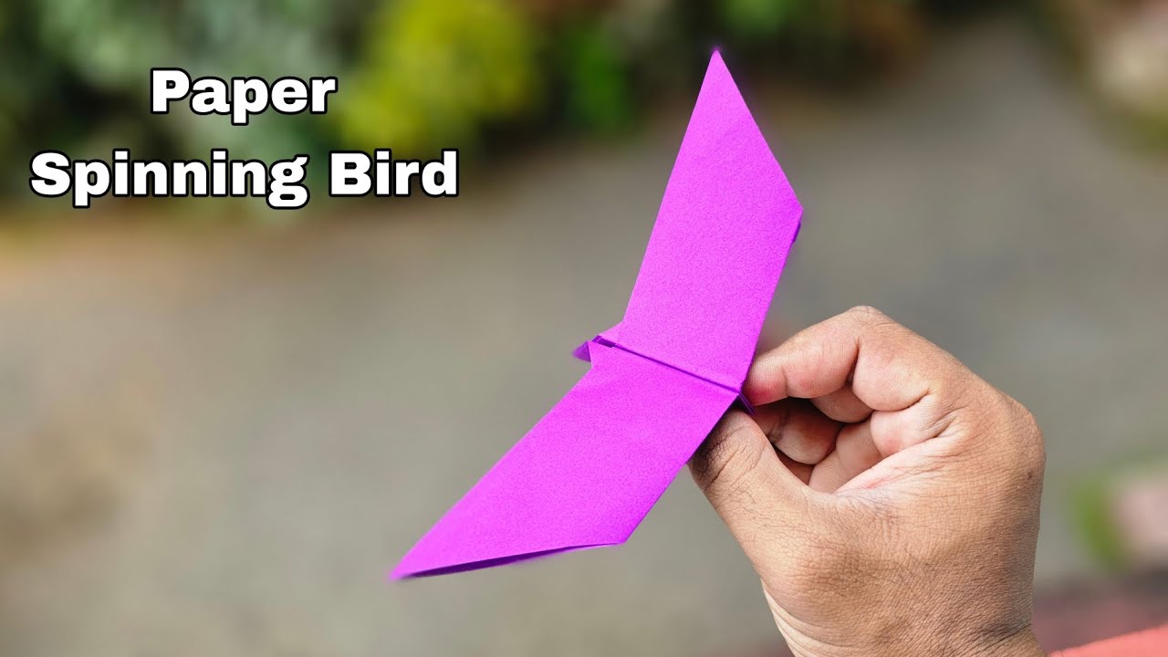 How To Make Paper Spinning Bird Easy|Paper Craft - YouTube
