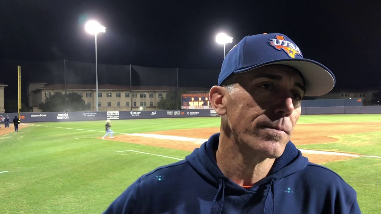 UTSA Baseball Head Coach Pat Hallmark Post Game Interview 2-0 Win Over ...