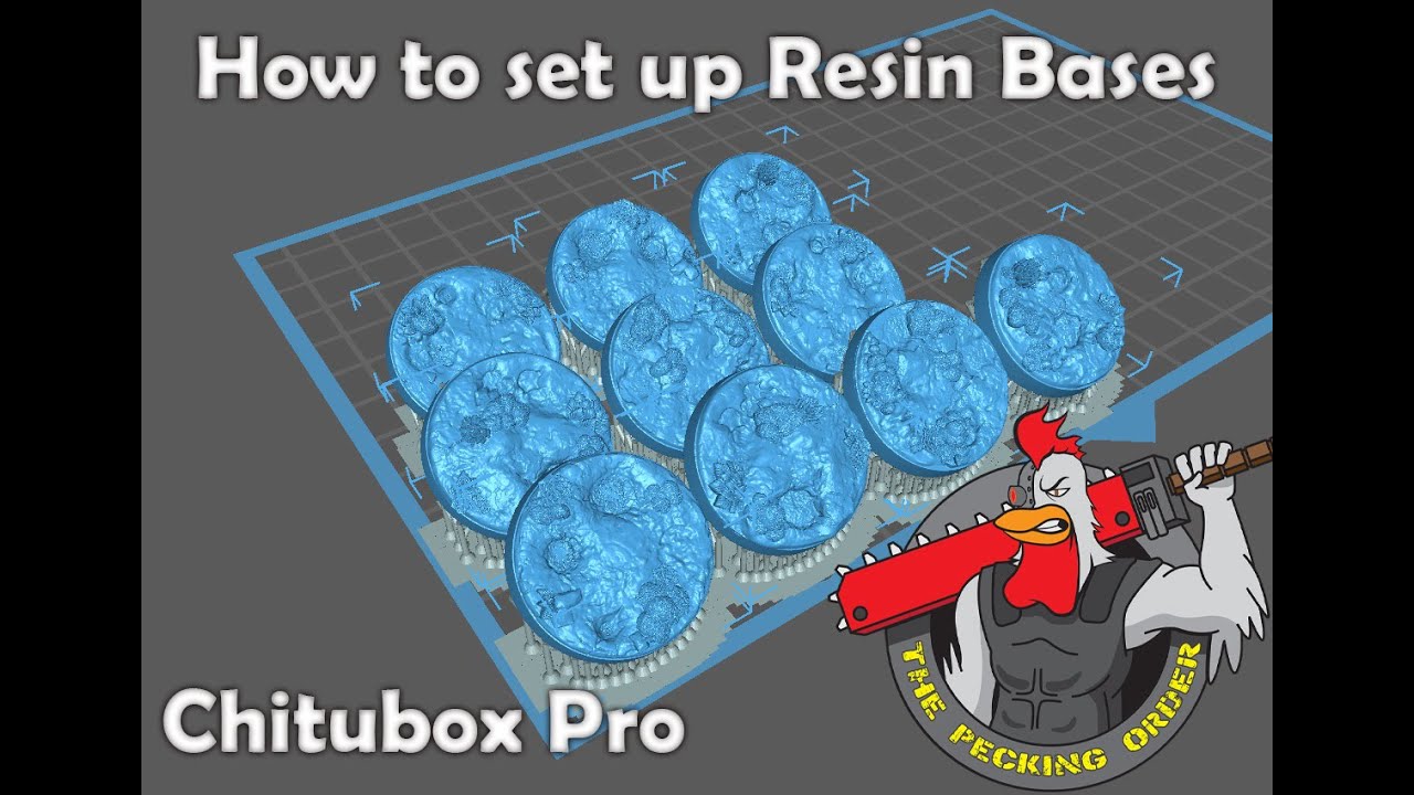 3D Printing Resin 25mm Bases Setup CHITUBOX PRO YouTube