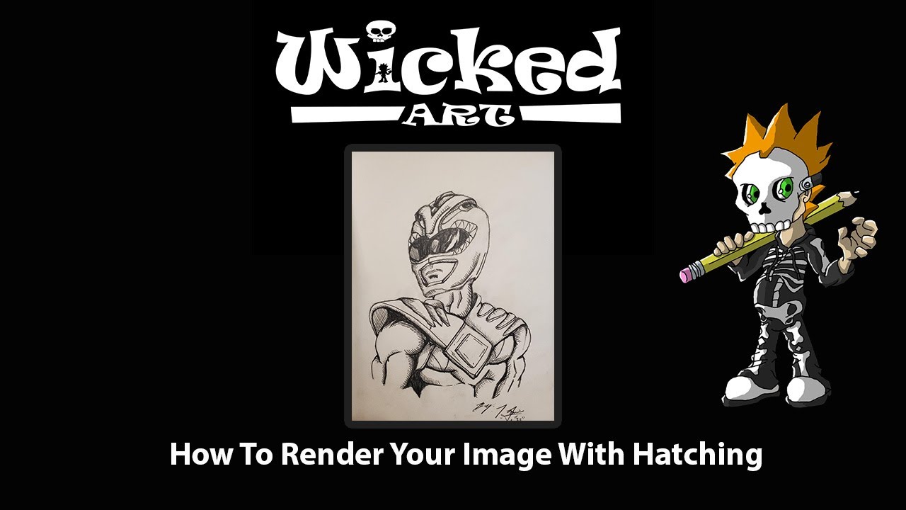 How To Render Your Image With Hatching - YouTube