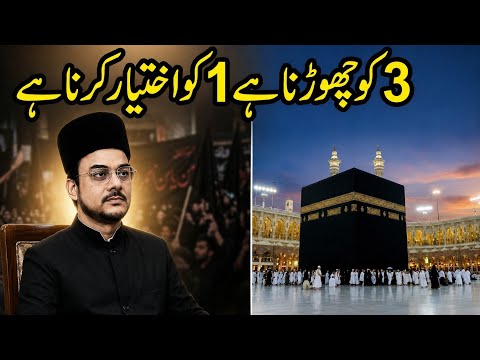 3 ko chorna ha or 1 ko ikhtiar Karna ha |Allama Dr Majid Raza abdi