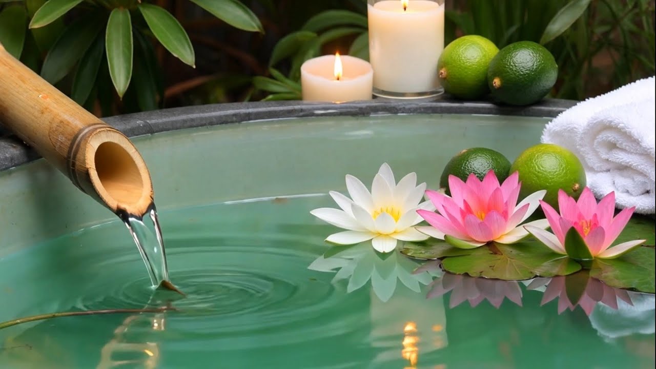 Calming Water Sounds and Soft Piano Music for Spa Relaxation, Inner ...