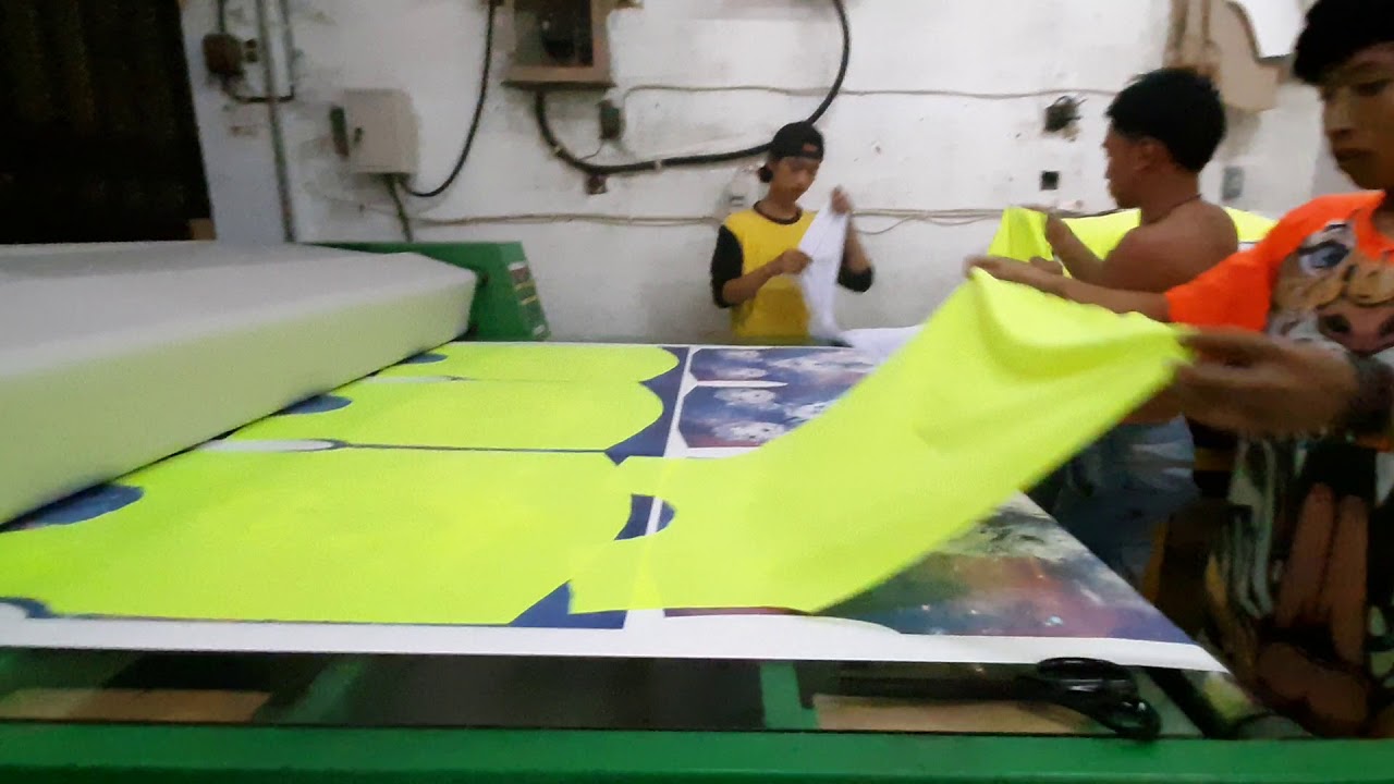 Jasa Sublim roll press roll to roll - YouTube