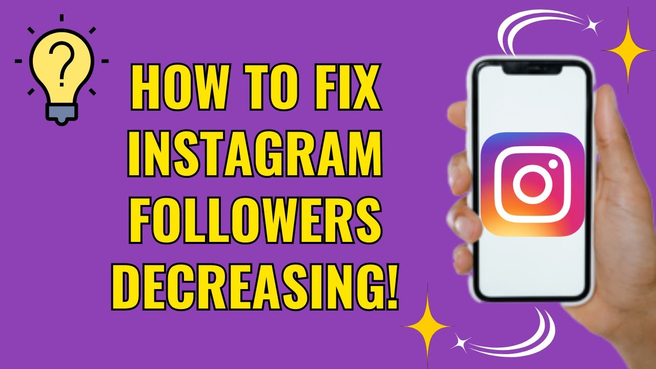 How to fix instagram followers decreasing (Easy steps 2025) - YouTube