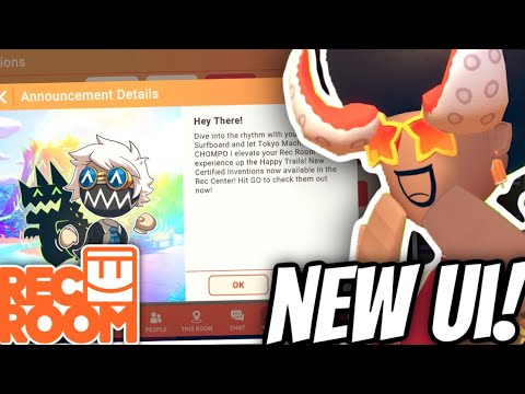 NEW Rec Room Announcement UI - YouTube