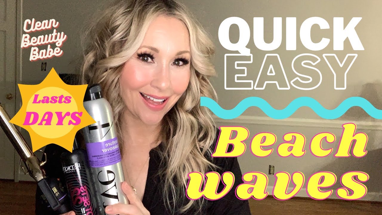 Quick Easy Beach Waves- that lasts days - YouTube