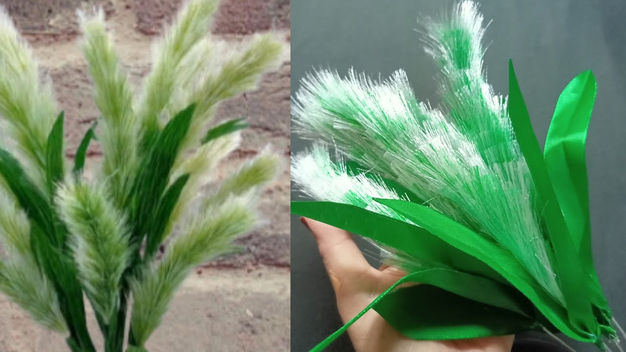 DIY Satin Ribbon reeds flowers/ How to make ribbon crafts/ Best ribbon ...