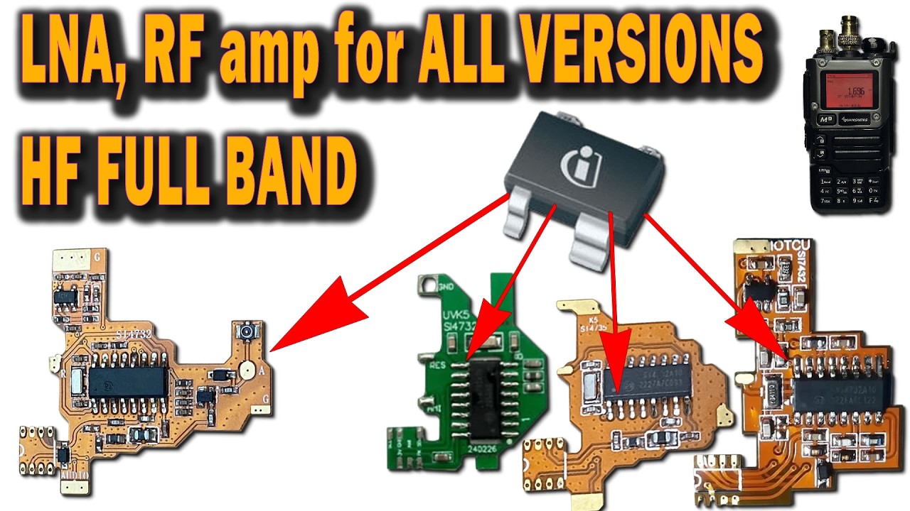 LNA, RF amplifier for HF FULL BAND with LNA Modification VER.1 VER.2 ...