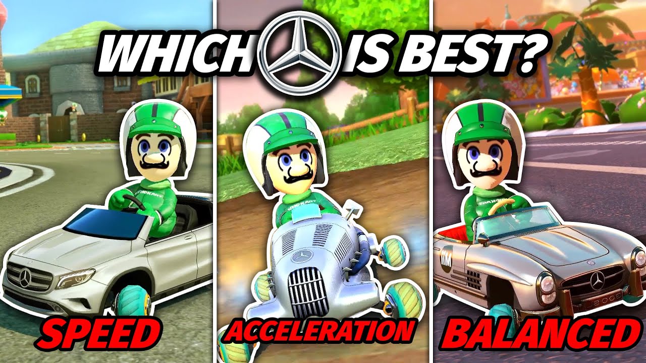 Which Mercedes Kart is Best in Mario Kart 8 Deluxe? - YouTube