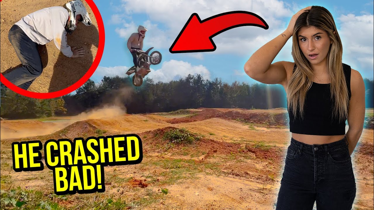 Massive Pit Bike Jump Gone Wrong... - YouTube