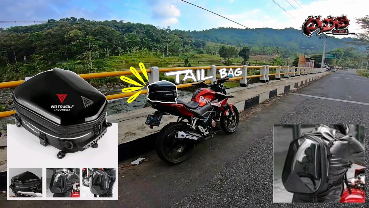 Simpel bisa dijadikan Backpack,Tas belakang motor Tanpa pasang bracket ...