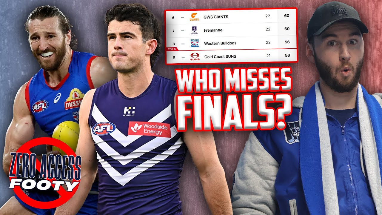 Hawthorn to MISS FINALS!?!?!? Who Makes THE 8? | Zero Access Footy - YouTube