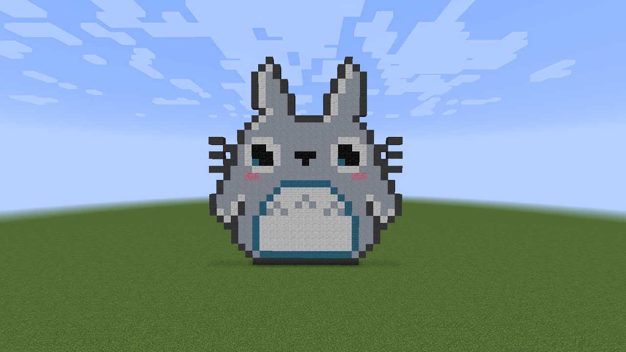 Minecraft Cute Rabbit Pixel Art - YouTube