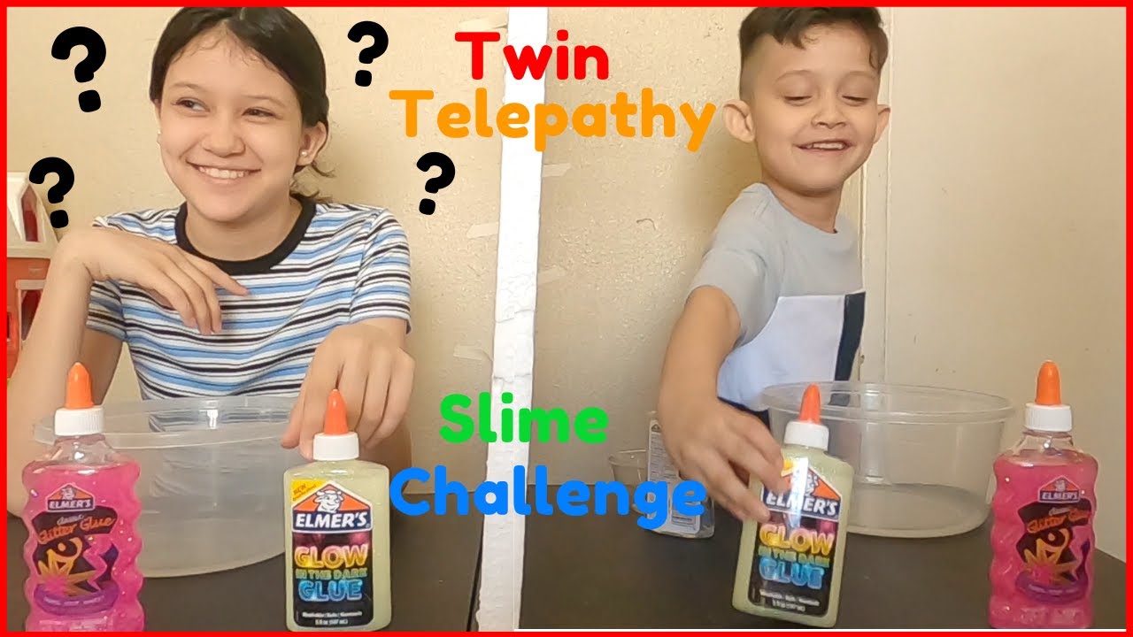 Twin Telepathy Slime Challenge| Joseph's Ideas - YouTube